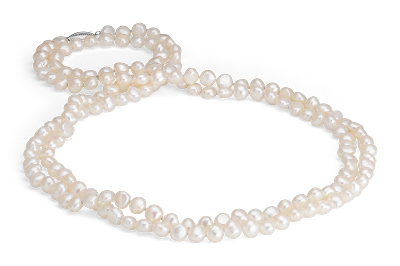 Baroque Freshwater Cultured Pearl Necklace With Sterling Silver 54
