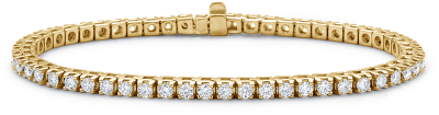 Diamond Tennis Bracelet In 18k Yellow Gold 3 Ct Tw Blue Nile