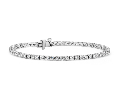 Diamond Tennis Bracelet In 18k White Gold F Si2 4 Ct Tw Blue Nile