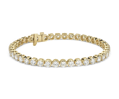 Diamond Tennis Bracelet In 18k Yellow Gold 8 Ct Tw Blue Nile Bg