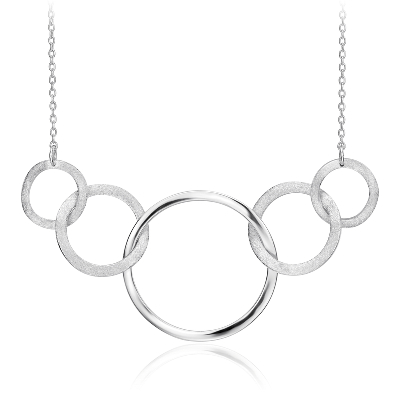 Open Circle Necklace in Sterling Silver | Blue Nile